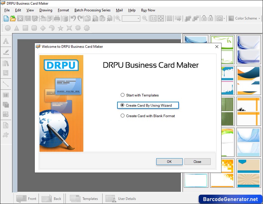 Screenshots of Business Card Generator Software to know how to create ...