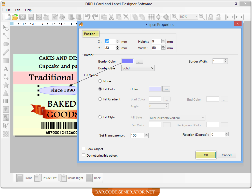 Screenshots of Card and Label Generator Software – How to create ...