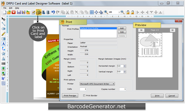 Card and Label Generator Software