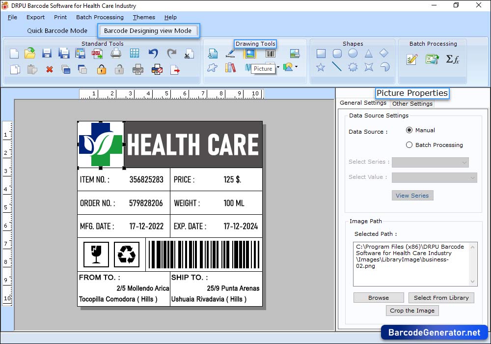 Barcode Generator Software for Healthcare Industry to create pharmacy ...