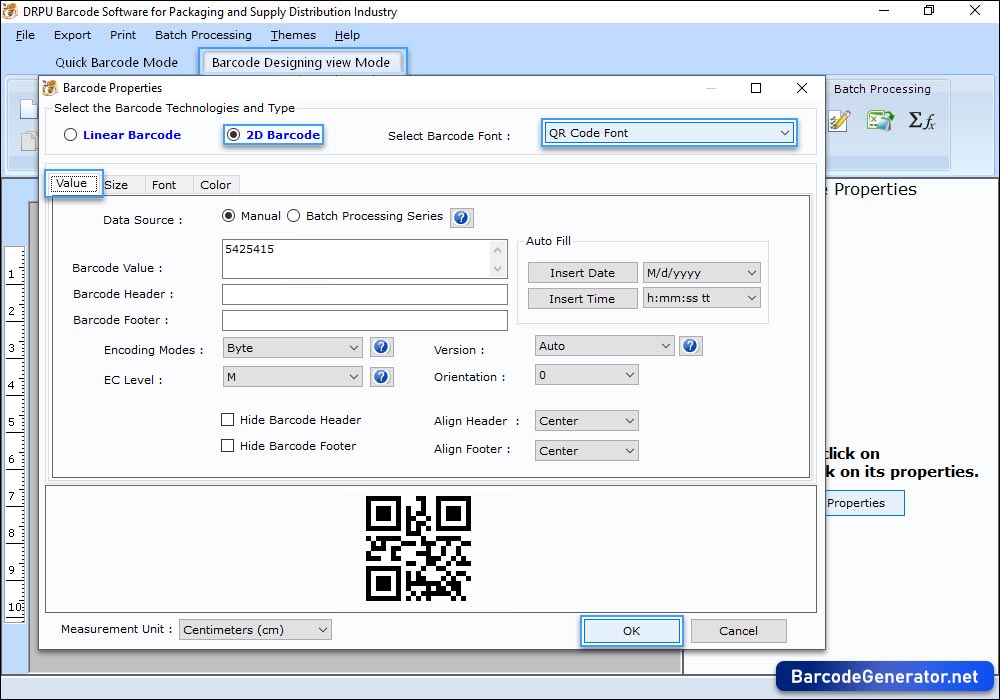 Screenshots of Barcode Generator Software for Distribution Industry ...