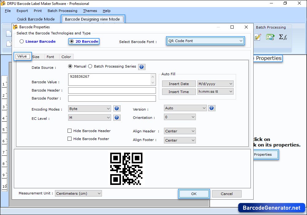 Barcode Generator Software – Professional Edition to generate barcode tags